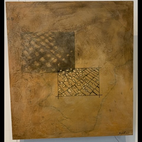 Award winning Aboriginal artist Sandra Hill. Art gallery Perth